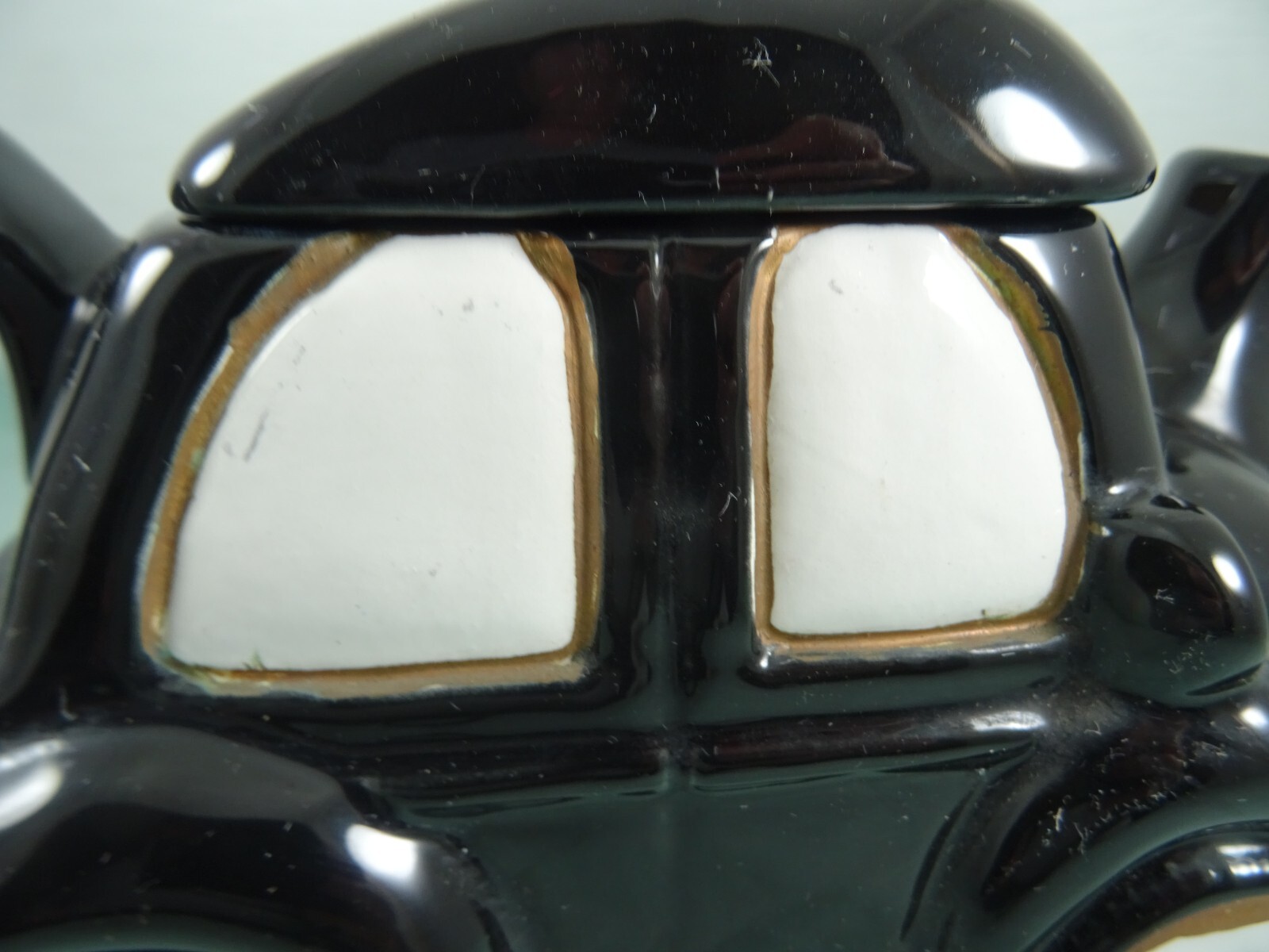Vintage OCI Omnibus Hand painted VW Beetle Car Teapot 8" x 4.5" 1960-70 ...
