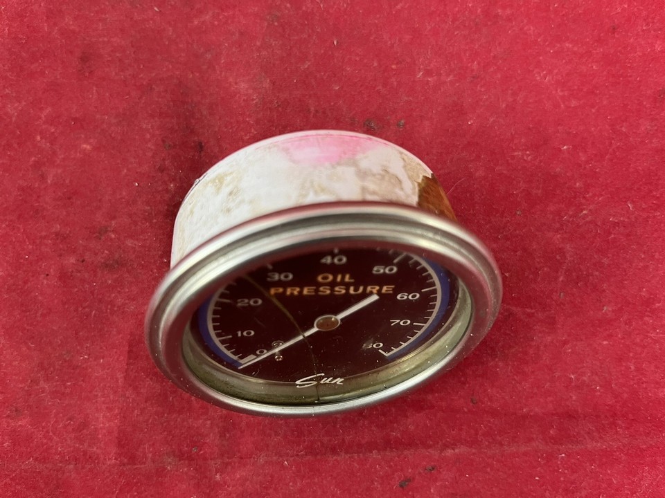 Sun 2 5/8” Oil Pressure Blueline Gauge | eBay