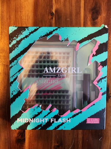 AmzGirl Lash DIY Eyelash Extensions Kit - Midnight Flash 144pc D-Curl ...