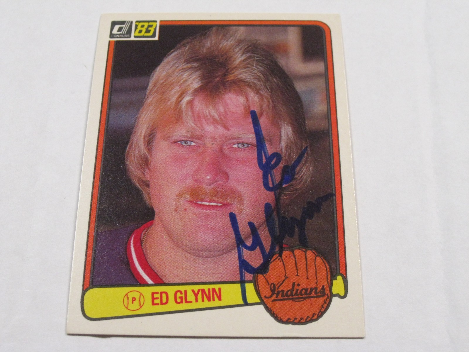 Ed Glynn Donruss 1983 Autographed Baseball Card | eBay
