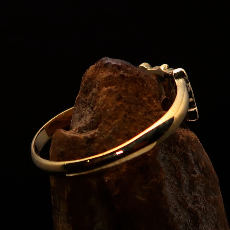 SMALL LADIES BRASS COSTUME RING YHWH YAHWEH IN HEBREW GOD OF ISRAEL ...