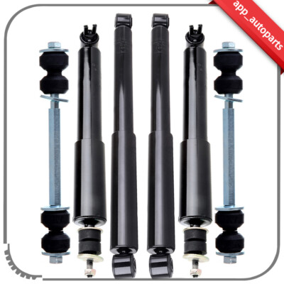 Front Rear Shocks Struts Sway Bars Kit For Chevy Silverado GMC Sierra ...