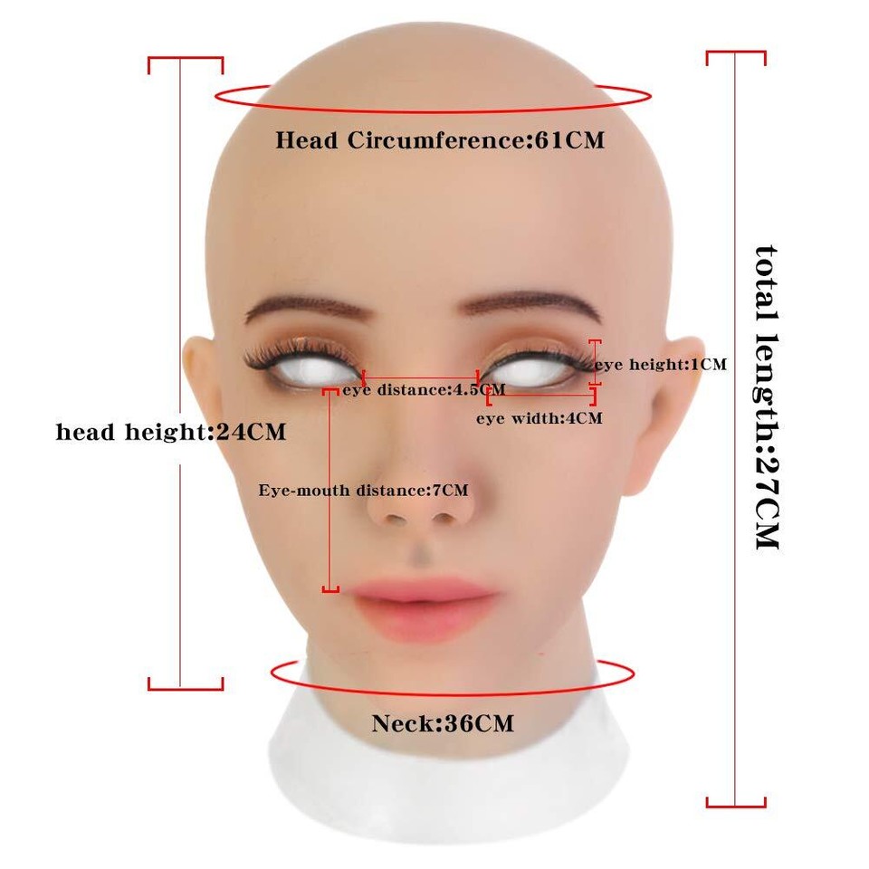 Kathy Female Fake Masks Silicone Face Mask Realistic Headwear for ...