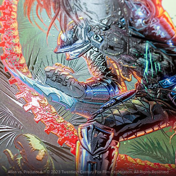 Displate Limited Edition Alien vs. Predator Glows in the Dark Black ...