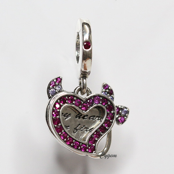 Authentic Pandora You Set My Heart on Fire Dangle 925 ALE for sale ...