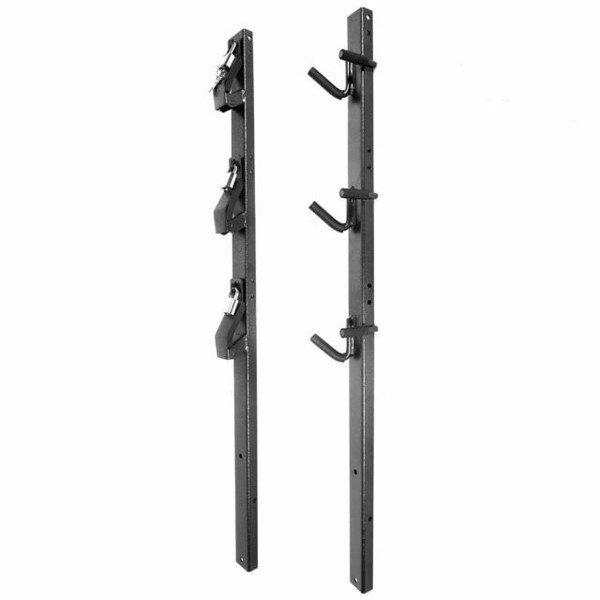 Lockable 3-place Weed-eater Edge Trimmer Rack Holder for Open Landscape ...