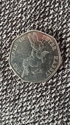Extremely Rare Peter Rabbit 50p Coin 2017 Rare Beatrix Potter ...