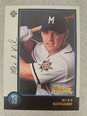 1998 Bowman #137 Mike Kinkade Rookie Milwaukee Brewers | eBay