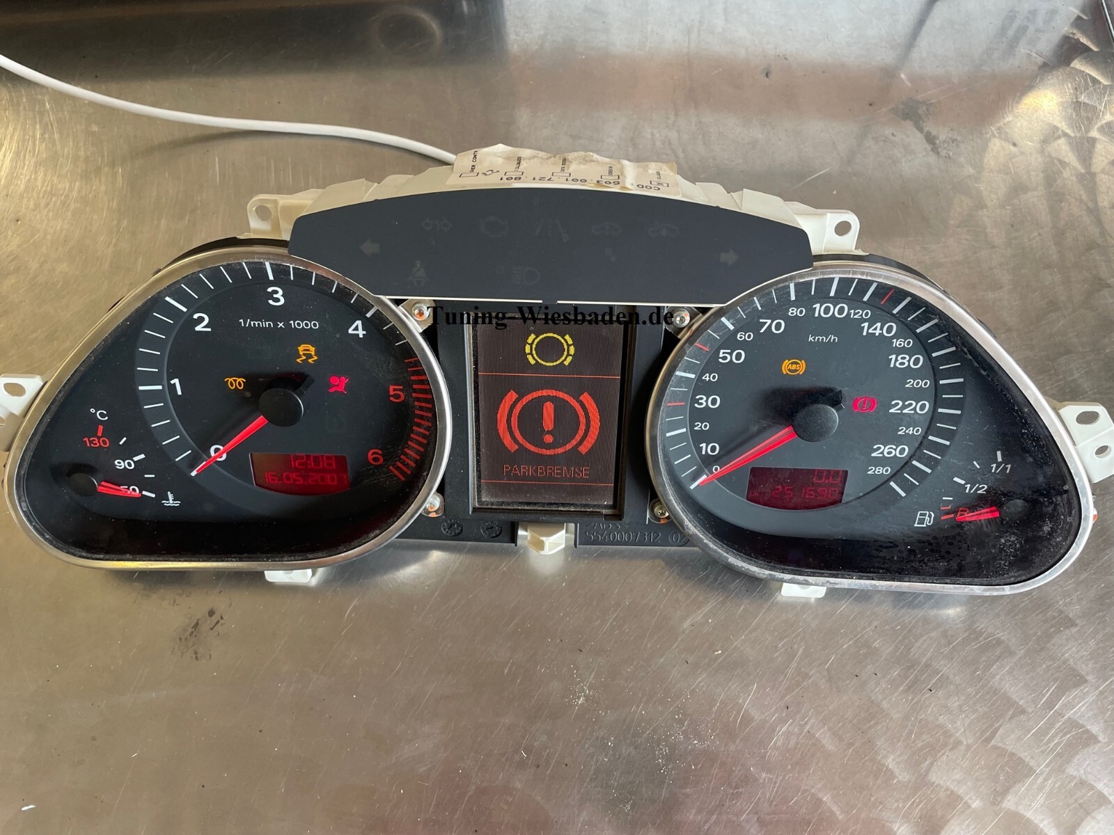 REPARATUR AUDI A6 4F Q7 TACHO KOMBIINSTRUMENT DISPLAY PIXELFEHLER ...