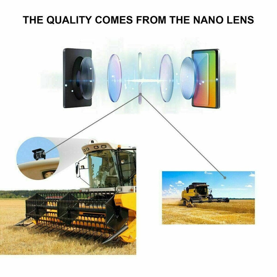 4Pin 12-24V Car Rear View Reverse Camera 18 LED REVERSING CAMERA Truck ...