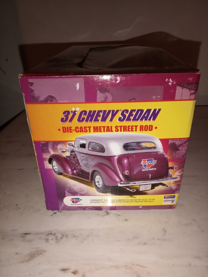 First Gear Car Quest Diecast 1937 Chevy Sedan Metal Street Rod W/box ...