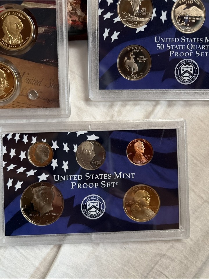 2007 U.S. Mint Proof Set 14 Coins w/ Box & COA Mint condition | eBay