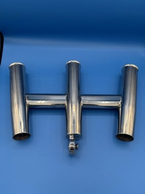 Amarine-made 3 Tube Silver Highly Polished Stainless Steel Trident ...