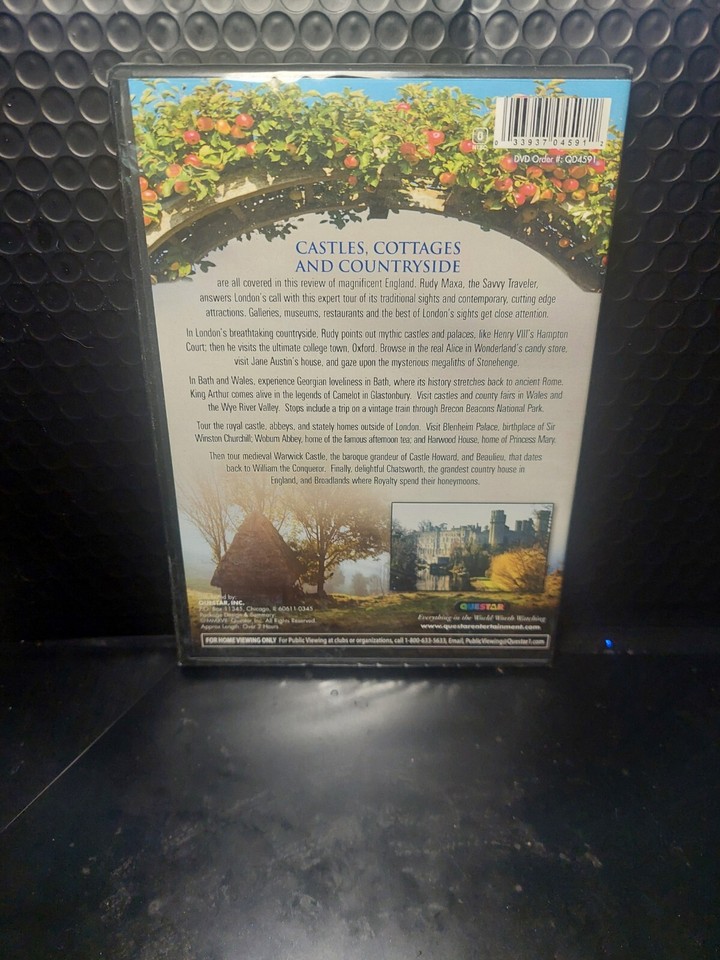 England: Castles, Cottages and Countryside - DVD By Rudy Maxa - Brand ...