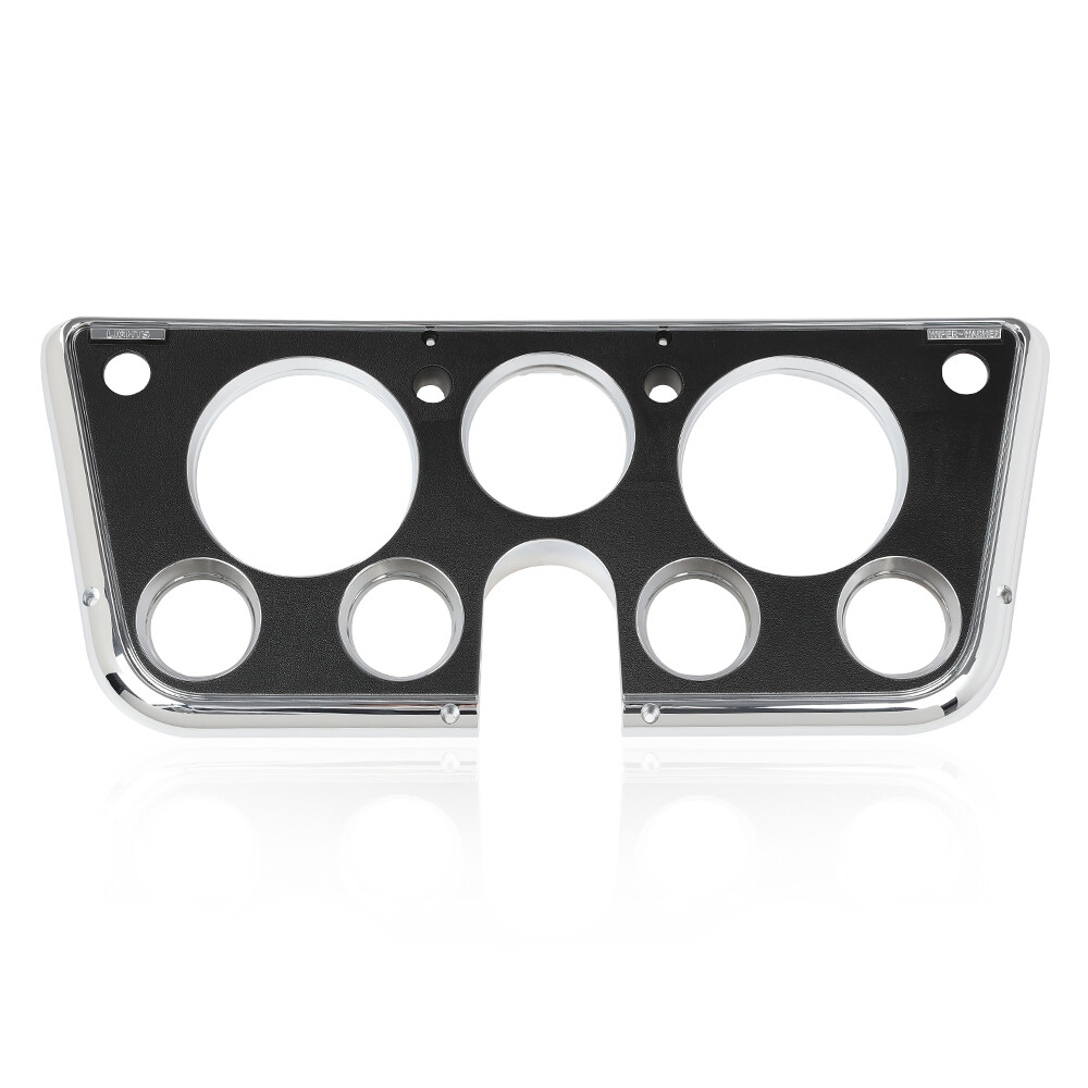 Fit For 1967-1972 Chevy C10 Truck Dash Bezel Black/Chrome with 7 Hole ...