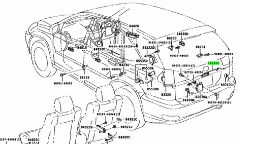 Toyota Genuine Lexus Rear Hatch Release Switch Sienna GS LS RX Scion ...