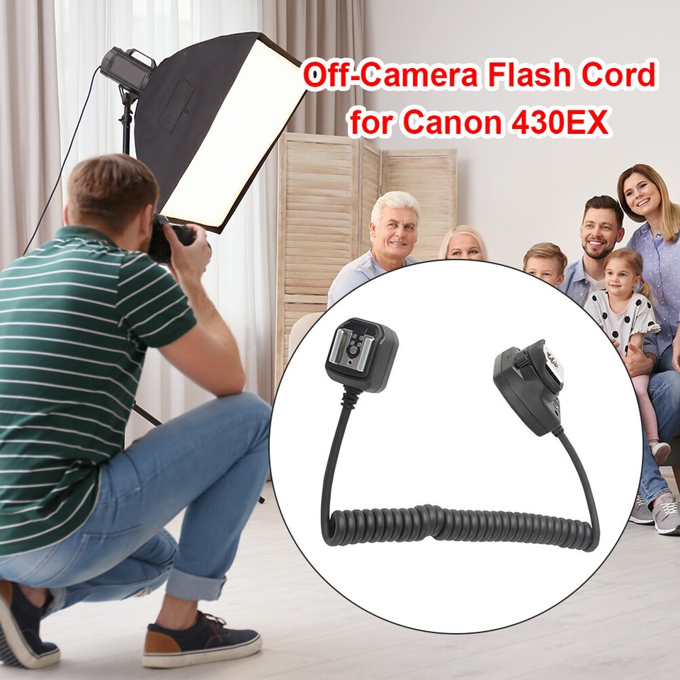Off-Camera Flash Sync Extension Cord 1.2m Camera Extension Cable for ...