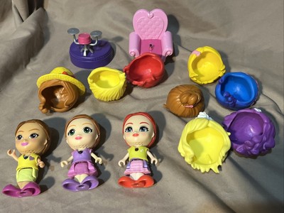 VTech Flipsies dolls LOT 3 Figures Accessories wigs Furniture Clothes ...