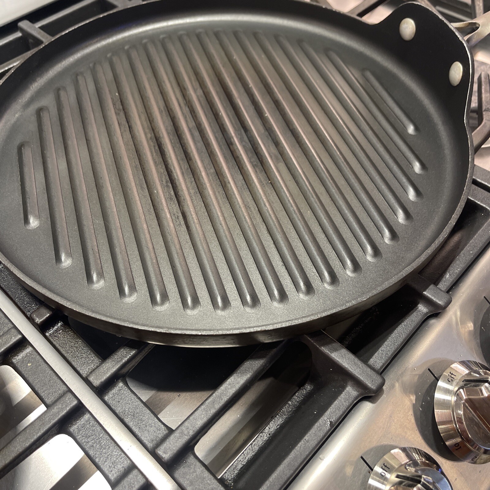 Calphalon Anodized 13" Large Griddle Pan Skillet Nonstick Groove Pizza ...