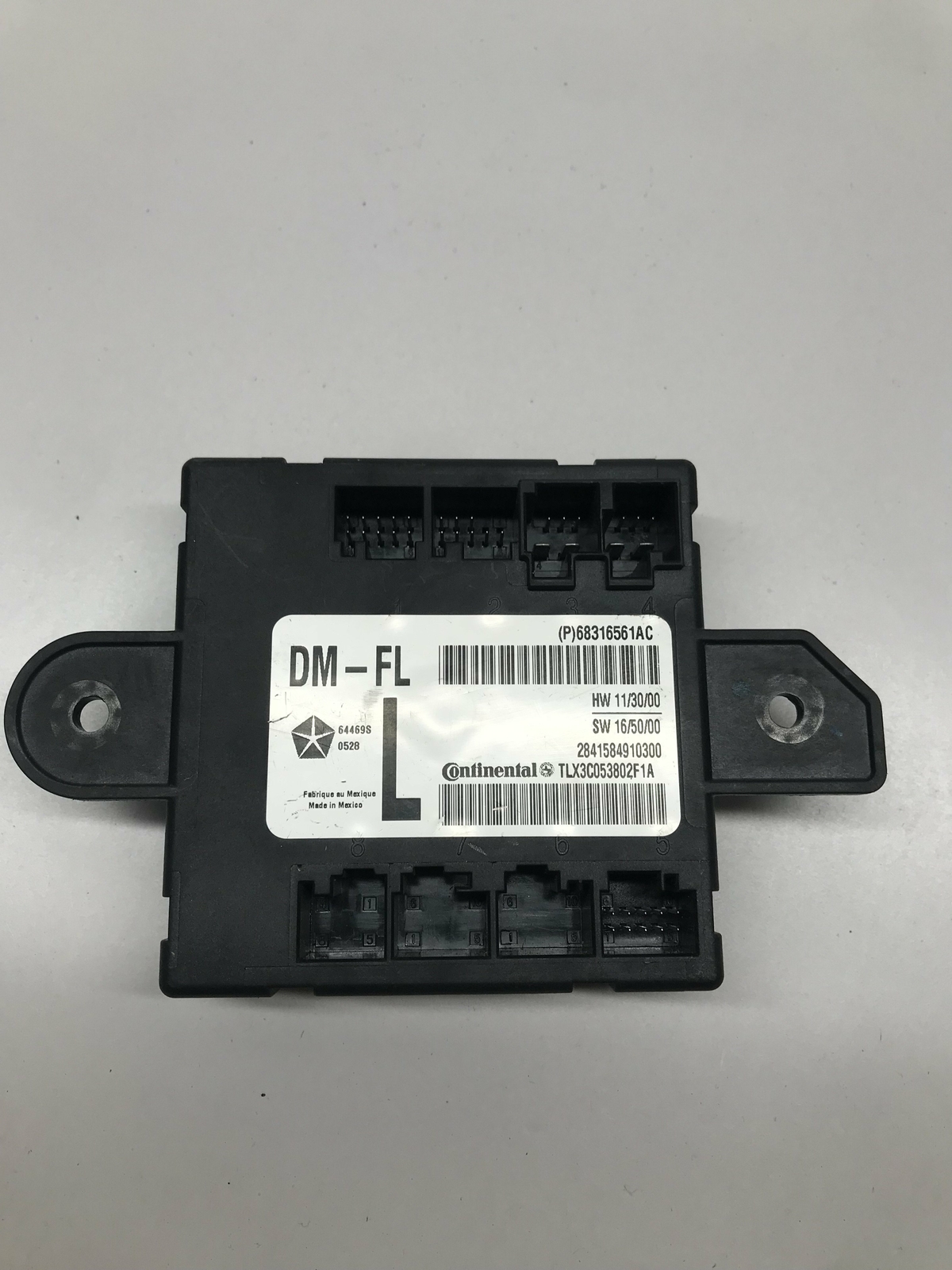 2018 DODGE CHARGER 3.6 Flexfuel Front Left Door Control Unit 68316561AC ...