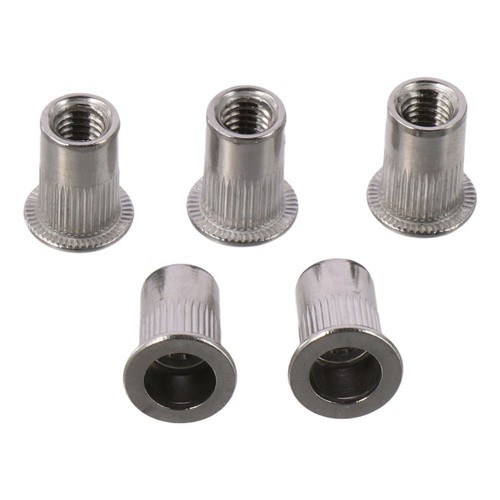 20Pcs Silver Rivet Nuts 304 Stainless Steel Rivnuts Threaded Insert Nut ...