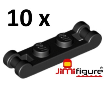NEW 10 x LEGO 1x2 Modified Plate w Handles on Ends Black 18649 Genuine ...