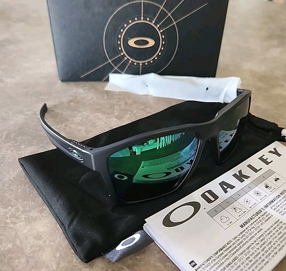 🔥 OAKLEY TARGETLINE MATTE BLACK w/ PRIZM JADE POLARIZED SUNGLASSES ...
