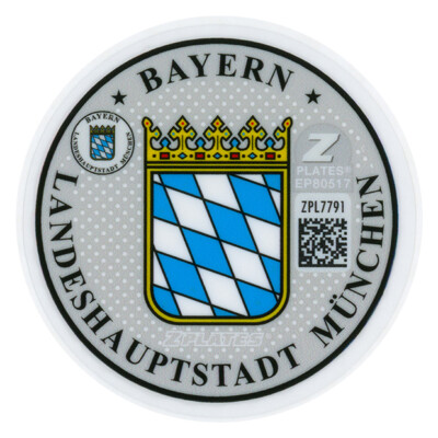 German License Plate Registration Seal and Inspection Replacement ...
