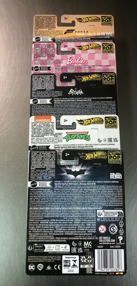 HOT WHEELS 2024 POP CULTURE HXD63 E ( SET OF 5 ) BATMAN TRILOGY BARBIE ...