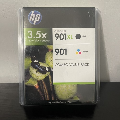 NEW HP 901XL/901 Black/Tri-Color Combo Pack Ink Cartridges *EXPIRED ...