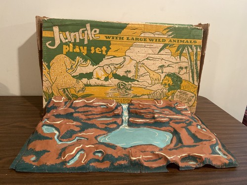 Marx Toys Jungle Play Set Box & Terrain Only No. 3716 See Pictures | eBay