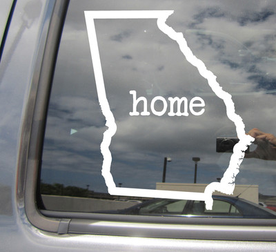 Georgia Home State Outline GA USA America Car Vinyl Die-Cut Decal ...