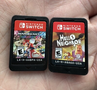Mario Kart 8 Deluxe And Hello Neighbor For Nintendo Switch - Cartridges ...