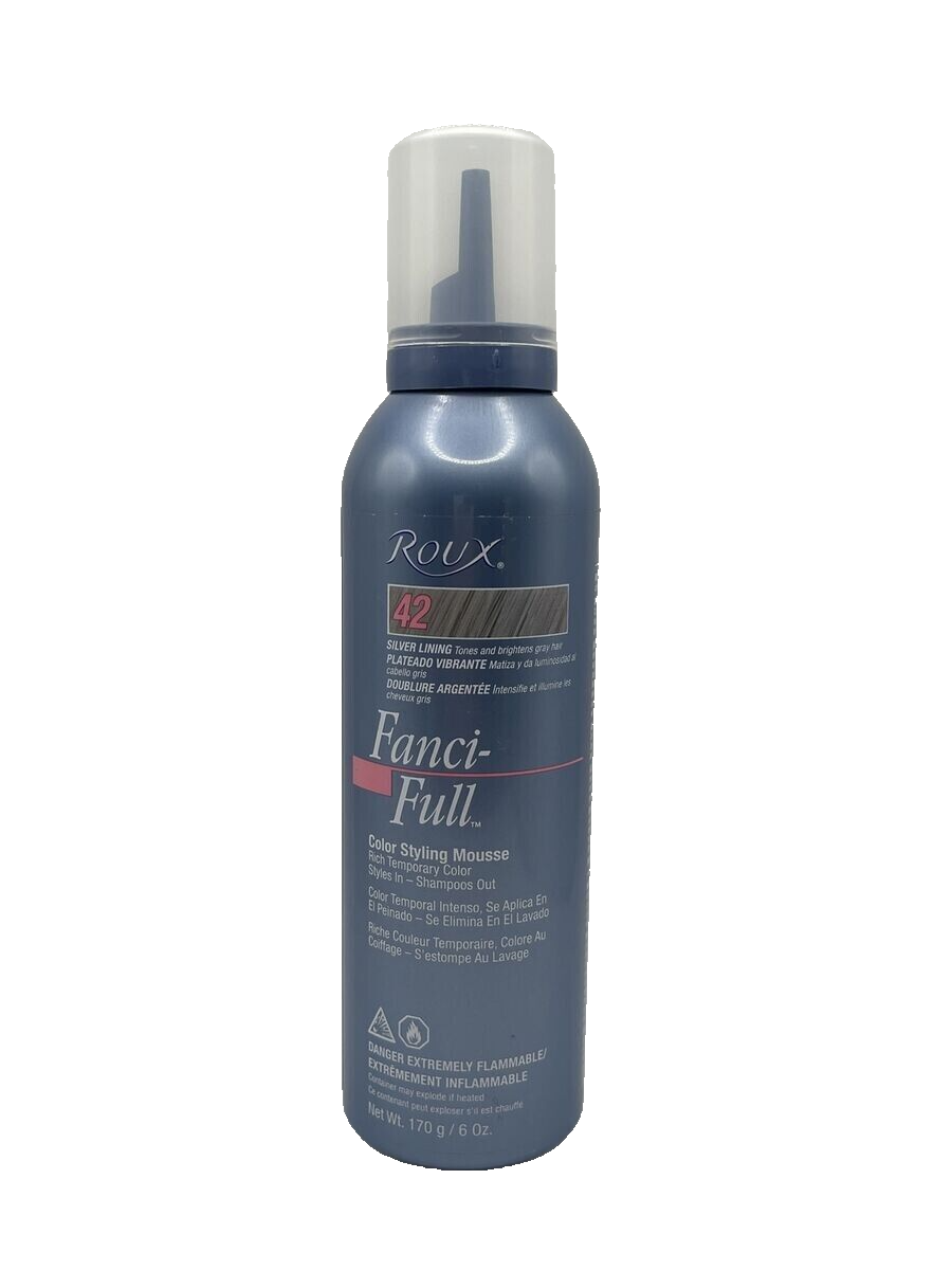 Roux Fanci-Full Color Styling Mousse 42 Silver Lining. 6 oz Old Formula ...