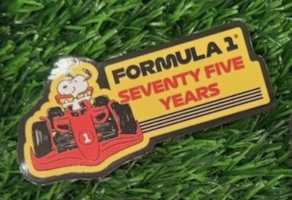 Peanuts F1 Formula 1 Snoopy 75th Anniversary Stickers NEW LIMITED In ...