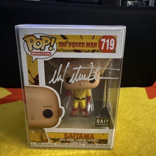 One Punch Man Saitama Funko Pop 719 Autographed by Max Mittelman (JSA ...