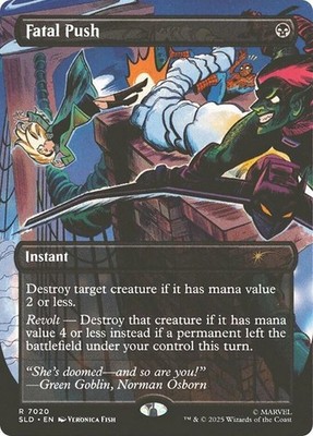 MTG Magic the Gathering Fatal Push (7020/2880) Secret Lair Drop Series ...
