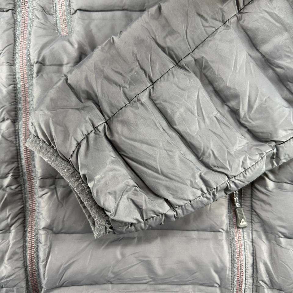 Gerry Jacket Mens XL Grey Puffer Lightweight Down Insulated Full Zip ...