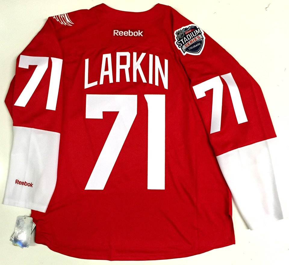 DYLAN LARKIN DETROIT RED WINGS 2016 STADIUM SERIES REEBOK NHL PREMIER ...