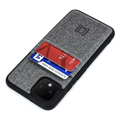 Luxe M2T Google Pixel 4 Wallet Case: Slim TPU w/ Canvas Synthetic ...