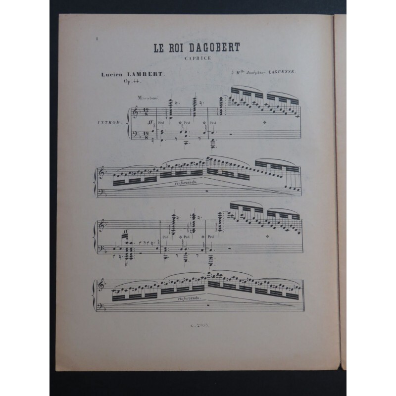 Lambert Lucien Le Rey Dagobert Piano | eBay