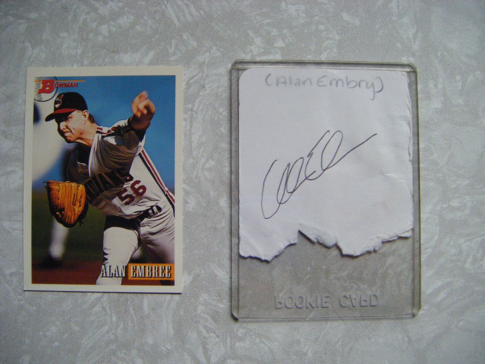 Alan Embree Cleveland Indians Autograph + Baseball Card | eBay