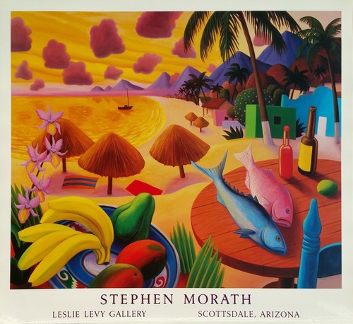 Stephen Morath, "Banana Beach", poster, 23.5"h x 28.25"w image, pub in ...