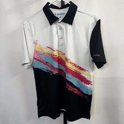 Chubbies Mens Size S Colorful Golf Polo Shirt Stretch Polyester | eBay