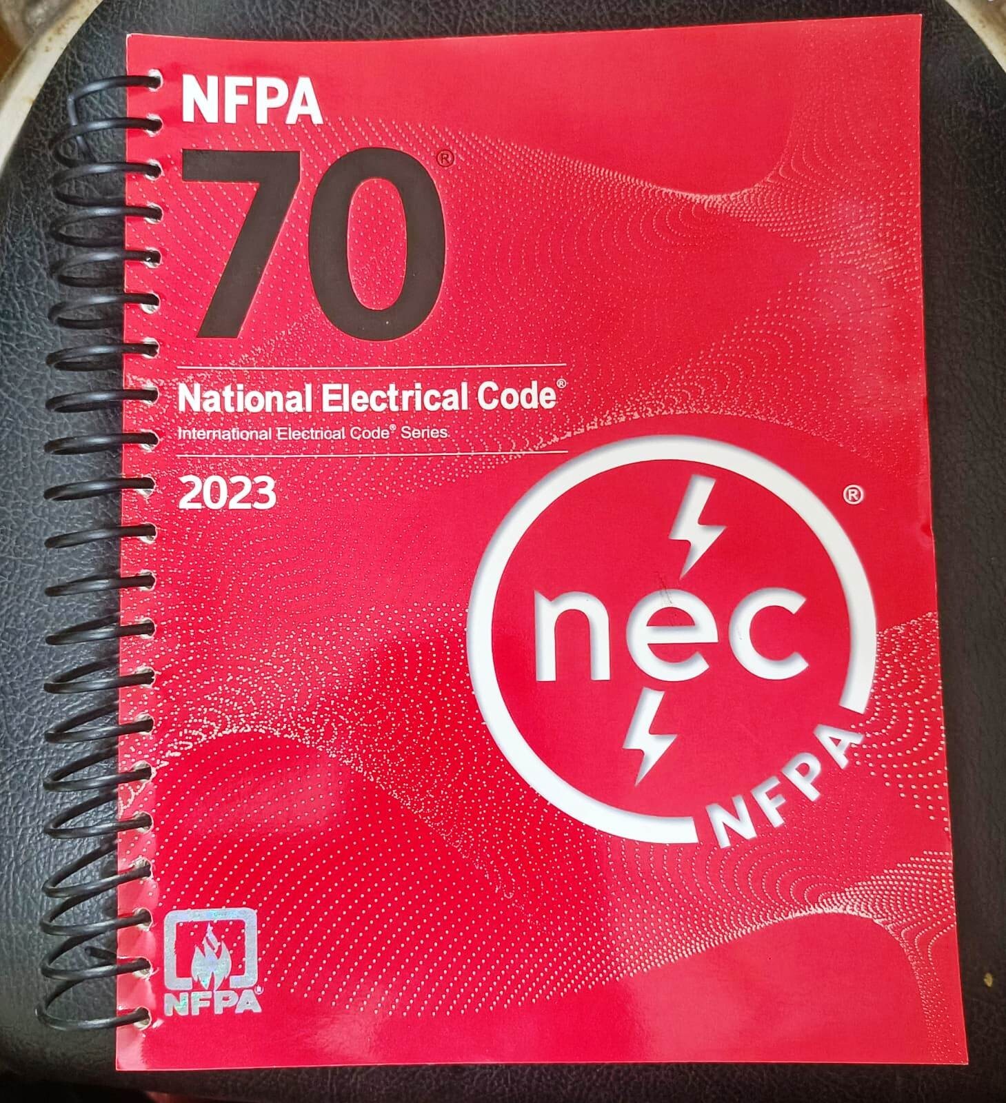 NFPA NEC 70 National Electrical Code 2023 Edition with Tabs Spiral ...