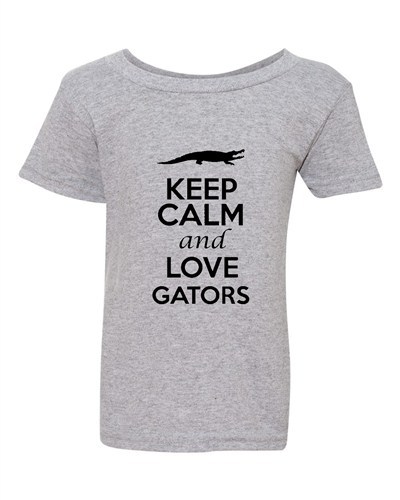Keep Calm And Love Gators Animals Alligators Funny Toddler Kids T-Shirt ...