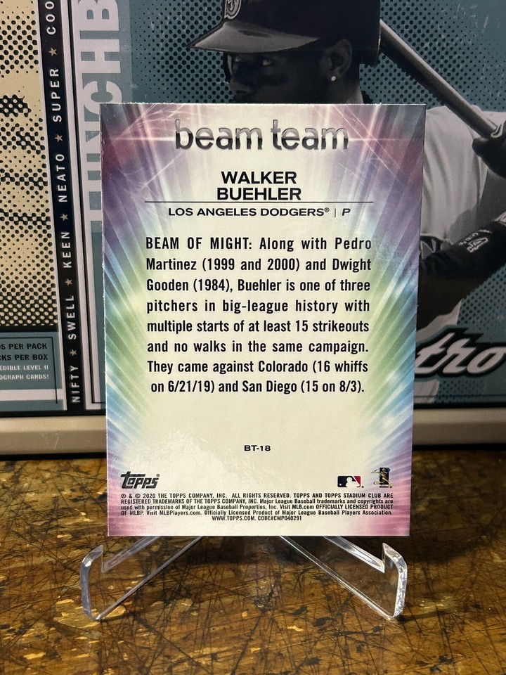 2020 Stadium Club Chrome Beam Team #BT-18 Walker Buehler | eBay