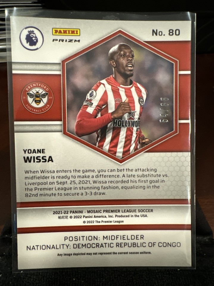 Yoane Wissa 2021-22 Panini Mosaic /88 RC | eBay