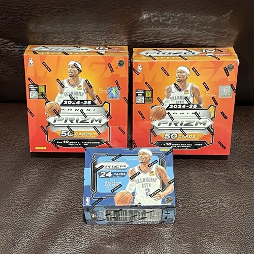 3 Box Lot - 2024-25 Panini Prizm NBA ( 2 ) Mega Boxes And ( 1 ) Blaster ...