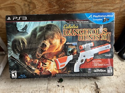 Cabela's Dangerous Hunts 2011 PS3 Wireless Gun & Game Bundle Complete ...